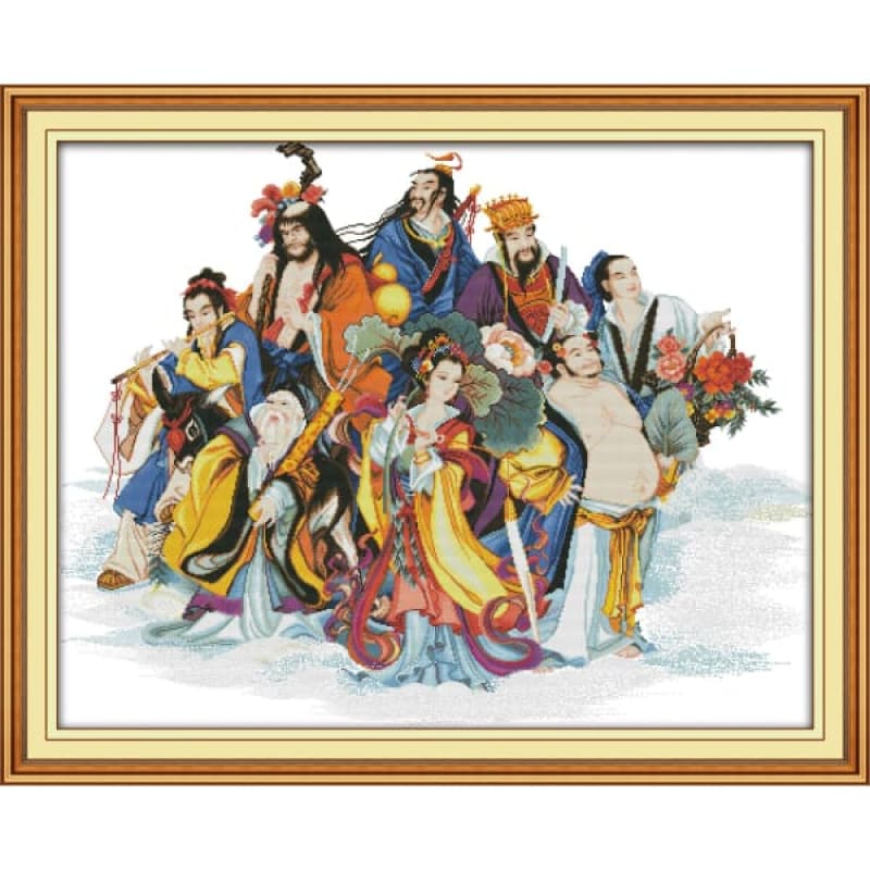 The Eight Immortals Crossing the Sea(2) – Needlework Kits - UK