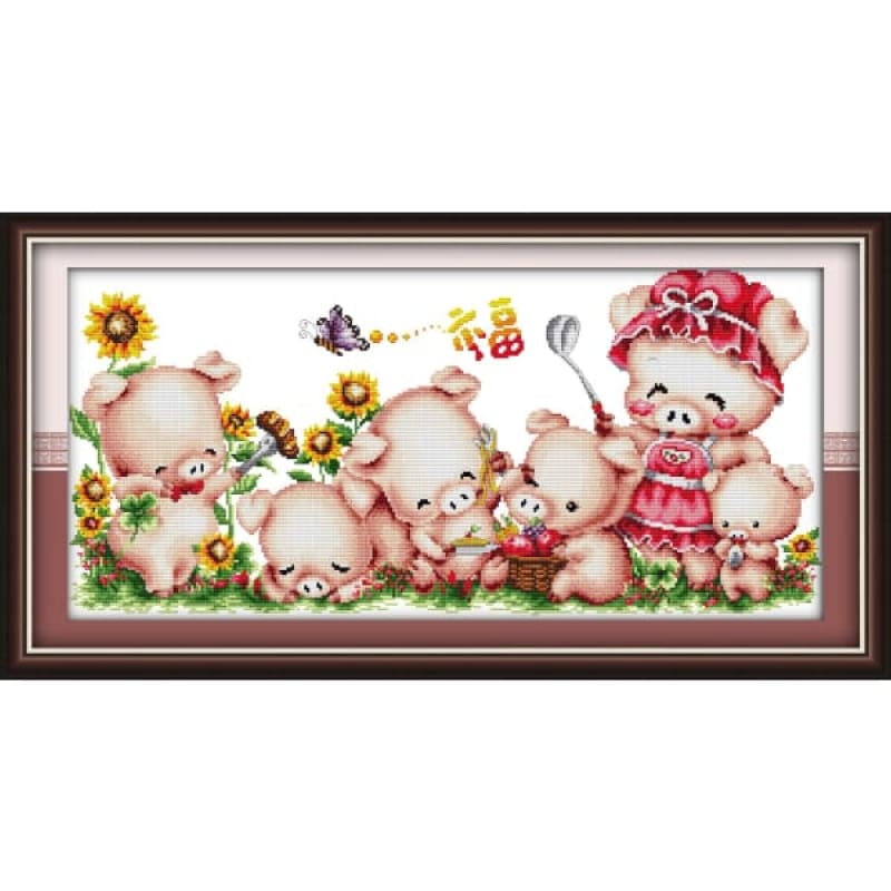 The family of pigs(1) – Needlework Kits - UK