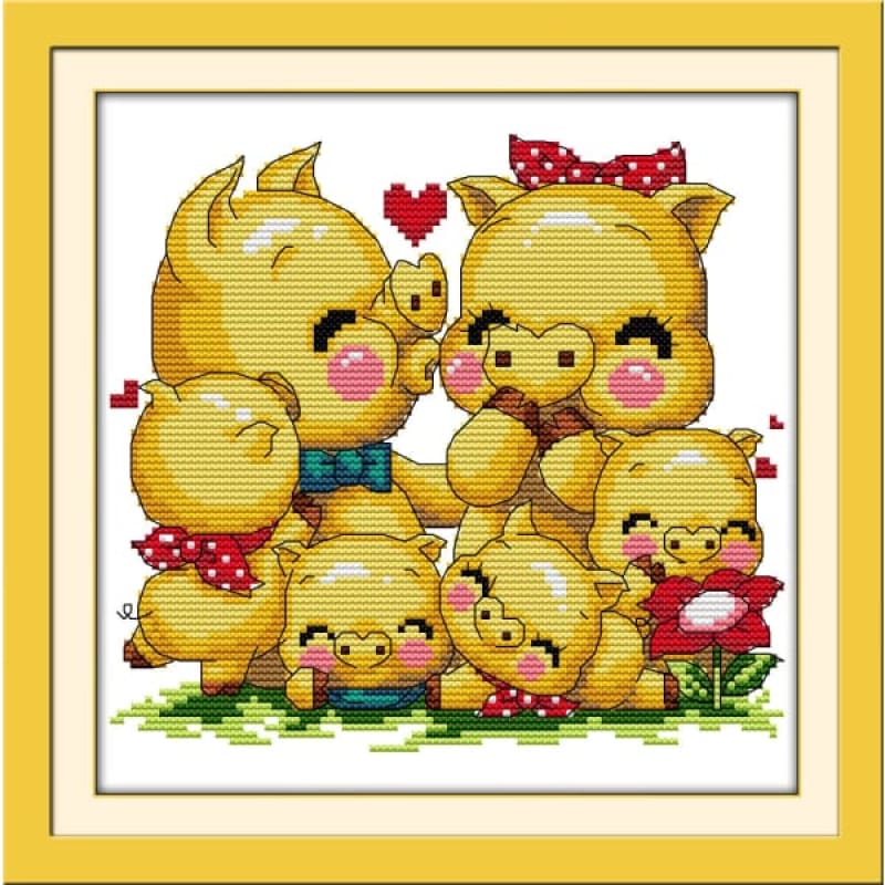 The family of pigs(2) – Needlework Kits - UK