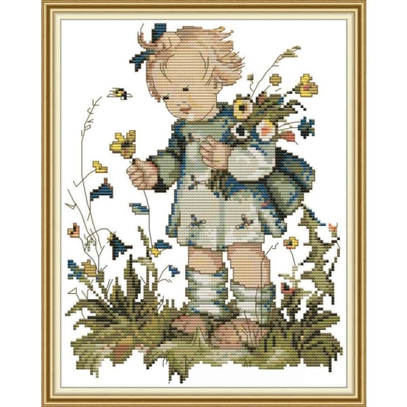 Order Now The Flower Girl Cross Stitch Kits | Needlework Australia ...
