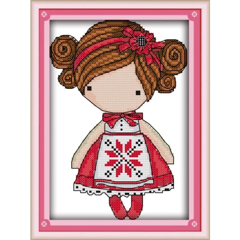 The red dress girl – Needlework Kits - UK