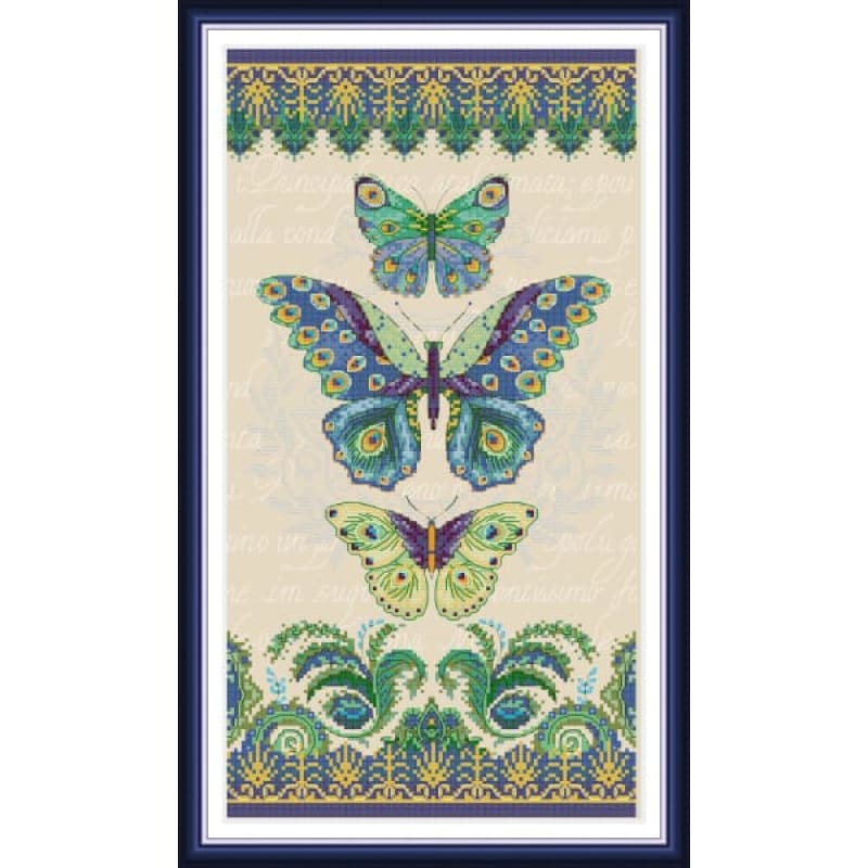 Three butterflies – Needlework Kits - UK