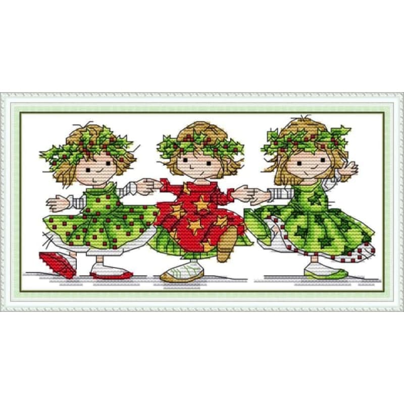 Three dancing girls – Needlework Kits - UK
