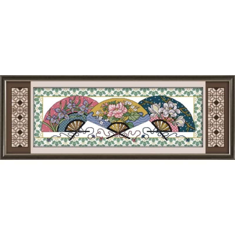 Three fans' picture – Needlework Kits - UK
