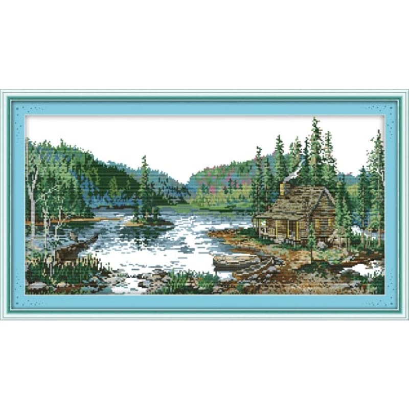 With lake and hills – Needlework Kits - UK